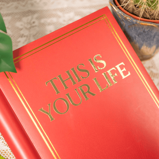 Traditional This Is Your Life Photo Album – Peach & Pear